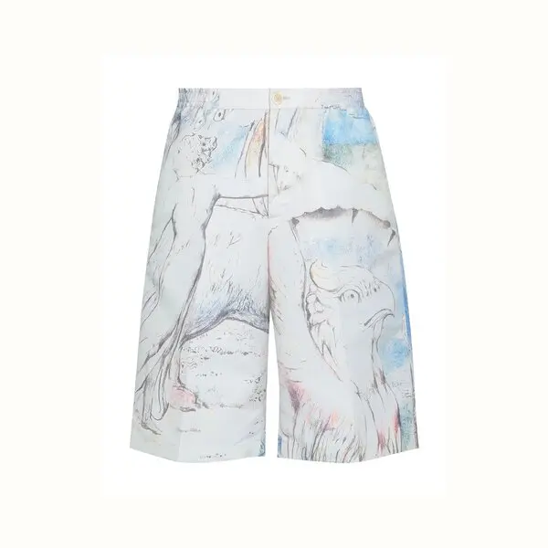 Alexander McQueen William Blake Dante Printed Shorts