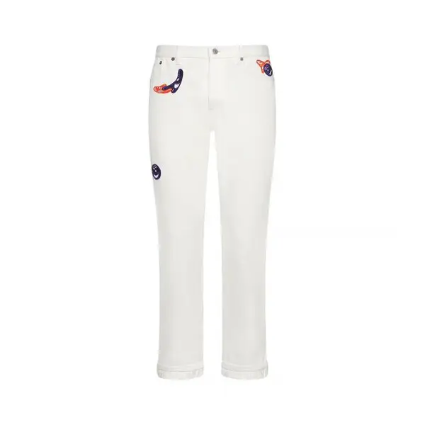 Dior Kenny Scharf Patches Jeans