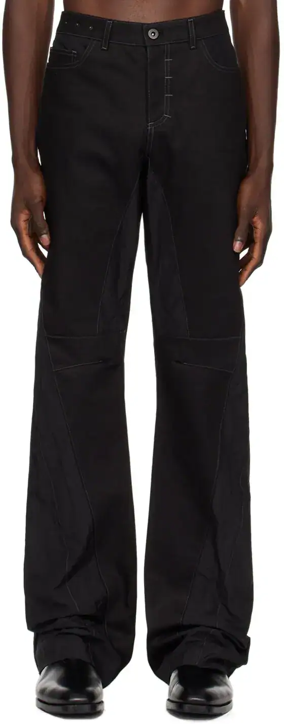 Carnet-Archive Human Shell Ruined Jeans In Black - 51% Off 