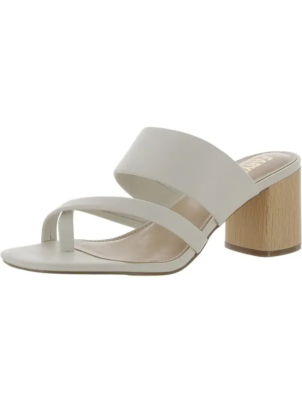 FARYL By Farylrobin Rina Leather Slipon Heels - White | Editorialist
