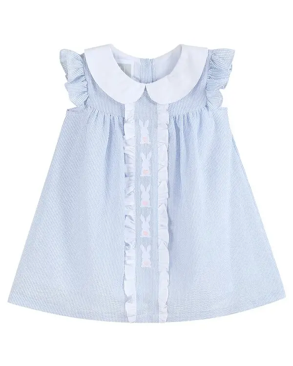 Robe Enfant Lil Cactus Rouge Et Blanc à Coeurs - Taille 4T, Smocked, Défaut Sur Ourlet