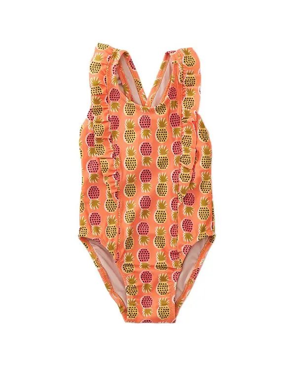 Buy TEA COLLECTION Onepiece Ruffle Swimsuit - Orange At 41% Off ...