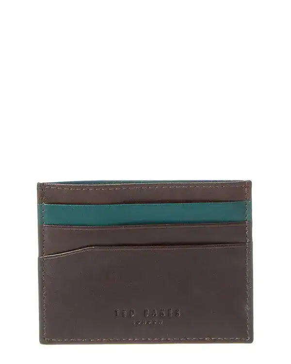 Buy Ted Baker London Nancard Contrast Edge Paint Leather Card Holder ...