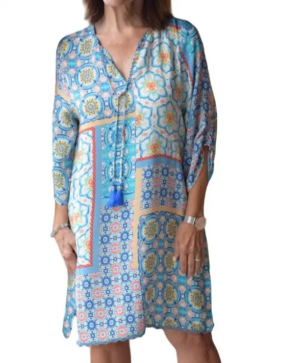 Buy Tolani Sanaya Dress In Sky - Blue At 39% Off | Editorialist