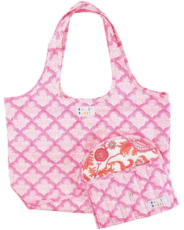 Buy Roller Rabbit Jemina Reversible Shopping Tote - Pink At 59% Off ...