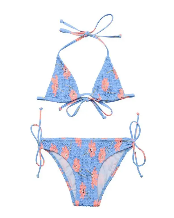 Buy SNAPPER ROCK Beach Bloom Shirred Triangle Bikini - Multi At 51% Off ...