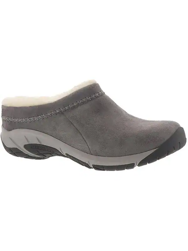 Buy Merrell Encore Ice 4 Suede Slip On Slipper Shoes - Grey At 22% Off ...