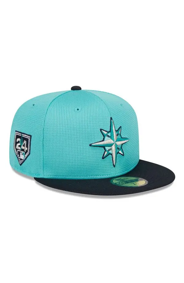 New Era Navy Seattle Mariners 2024 Spring Training 59fifty Fitted Hat ...