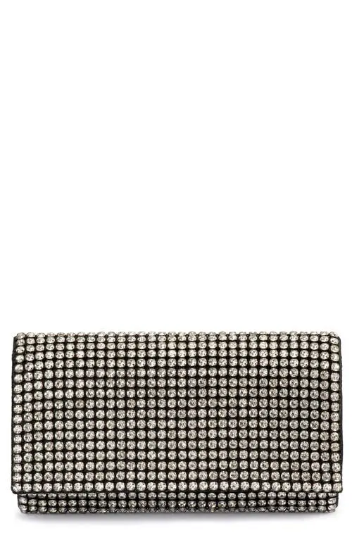 OLGA BERG Mariana Crystal Clutch - Black