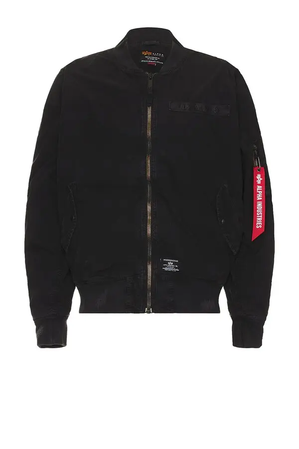 Alpha Industries L-2b Rip And Repair Flight Jacket - Black
