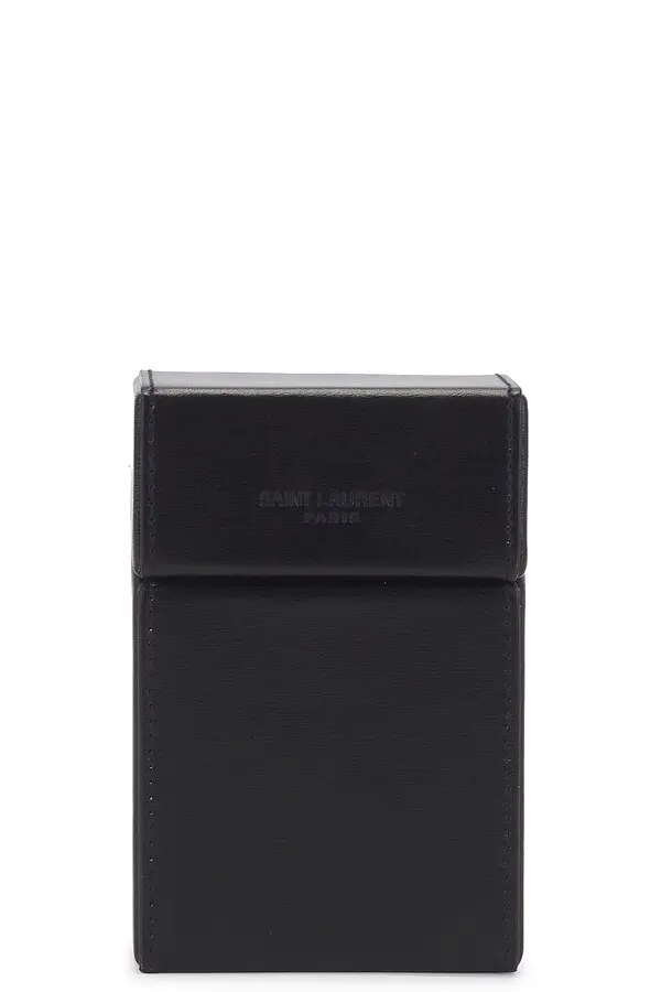 Saint Laurent Cigarette Box In Black