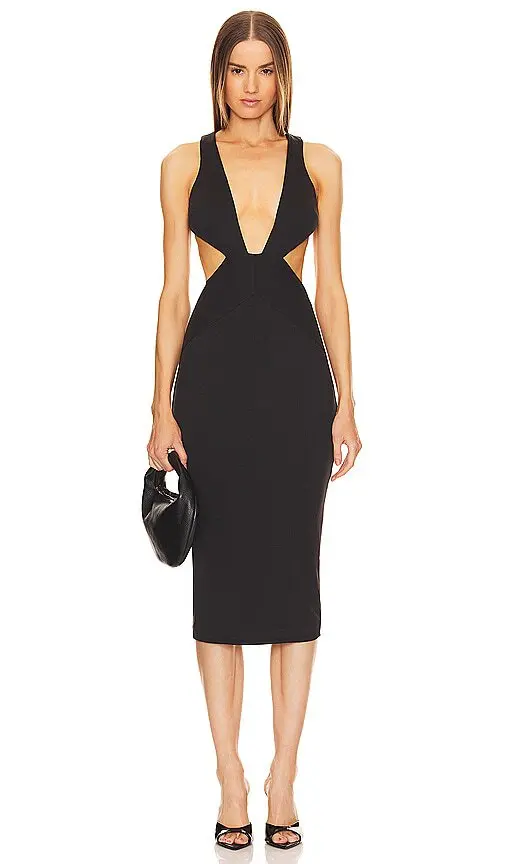 MICHAEL COSTELLO X Dana Dress - Black
