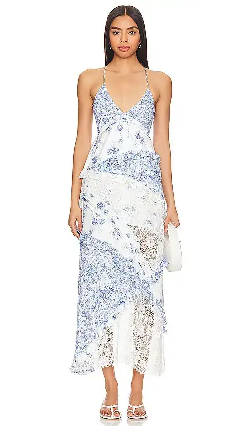 for love and lemons long blue dress Daisy Gown  Baby Blue