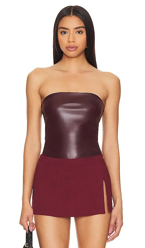 Amanda Uprichard Callie Tube Top - Russet