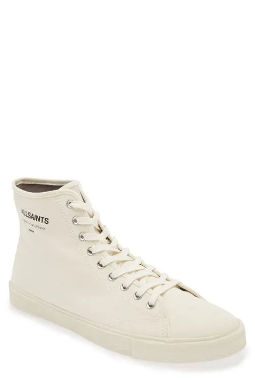 All Saints Underground High Top Canvas Sneakers