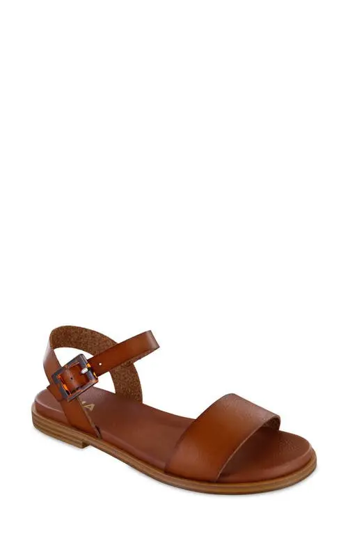 Mia Peyton Ankle Strap Sandal - Cognac