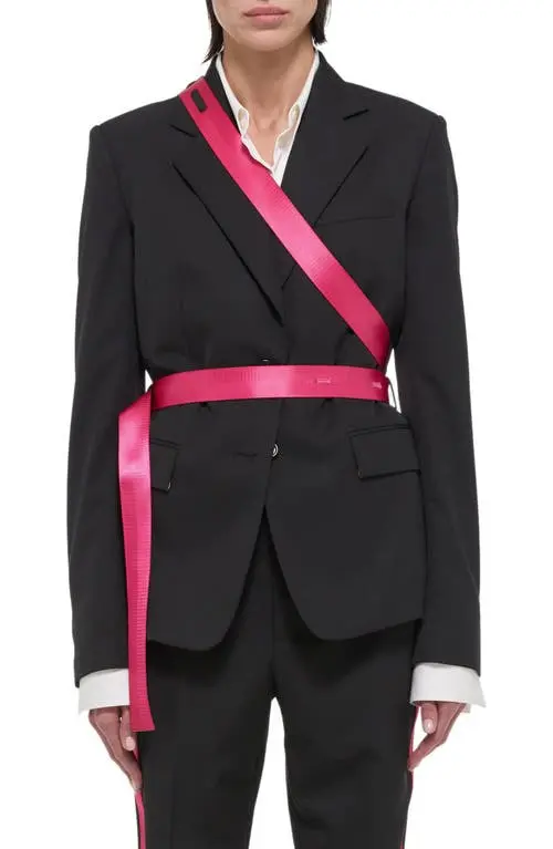 Helmut Lang Seat Belt Virgin Wool Blazer