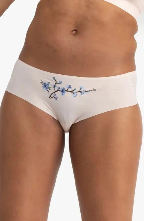 Uwila Warrior Soft Seamless Briefs With Embroidery - Rose Quartz