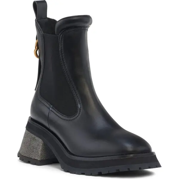 Moncler Gigi Lug Sole Chelsea Boot - Black