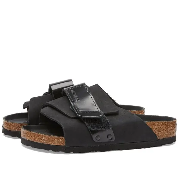 Birkenstock Kyoto Nubuck High Shine In Black 35% Off