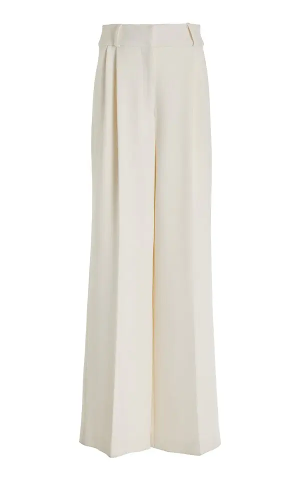 SERGIO HUDSON Pleated Wide-leg Trousers