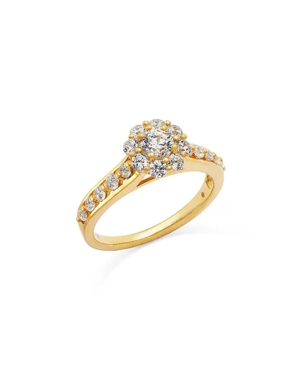 Bloomingdale'S Diamond Halo Openwork Ring 1.0 Tcw