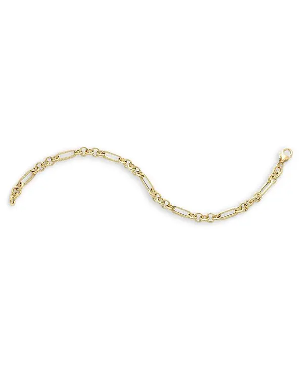 ALBERTO AMATI 14k Yellow Rolo Link Chain Bracelet