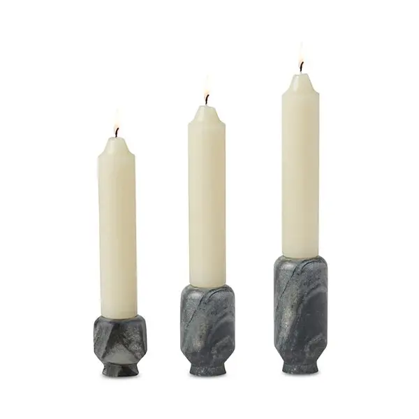 BLUE PHEASANT Etta Candleholders, Set Of 3 - Gray