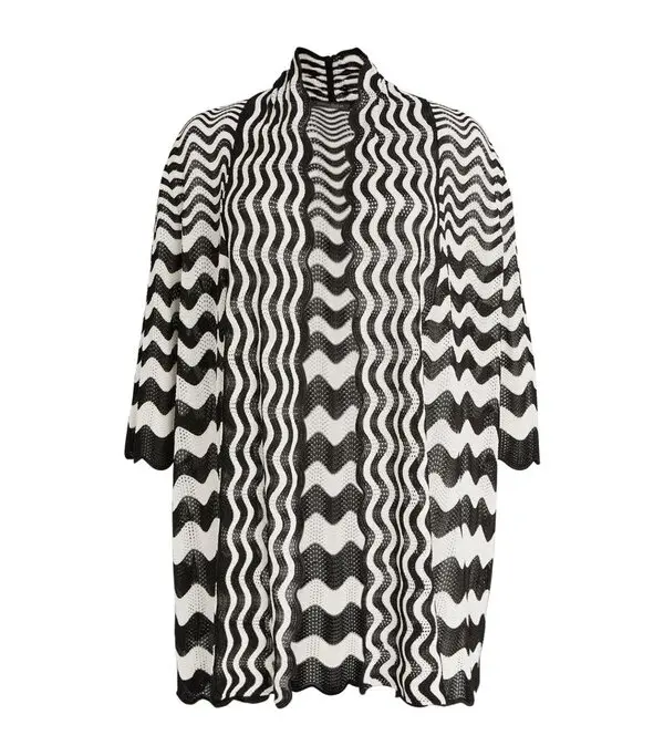 Marina Rinaldi X Mary Katrantzou Abstract Print Cardigan - Black ...