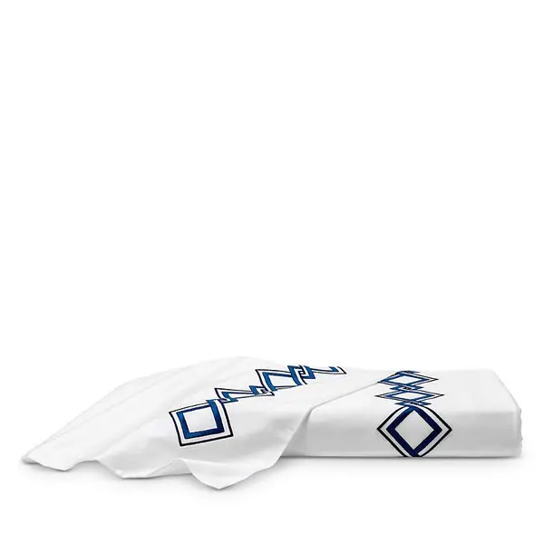 Frette Twist Embroidery Sheet Set - Navy/nautical Blue