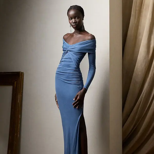 elegant knee length dresses for women One-Shoulder Knee-Length Cocktail Dress with Sequins Emerald / XSmall