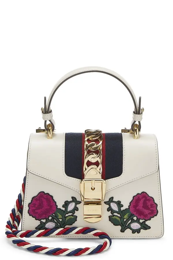 Gucci Leather Web Sylvie