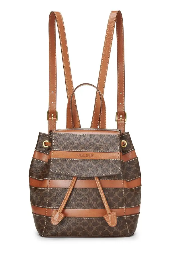 Celine Coated Canvas Macadam Backpack