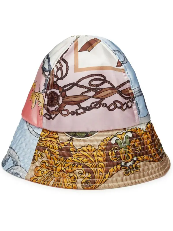 Comme Des Garçons Baroque-print Bucket Hat