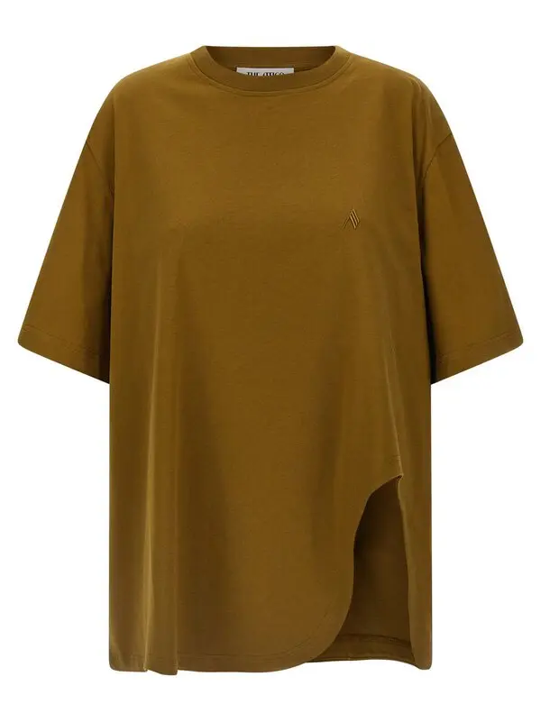 Attico Logo Embroidery T-shirt - Green