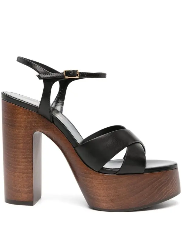 Saint Laurent 125mm Bianca Sandals - Black
