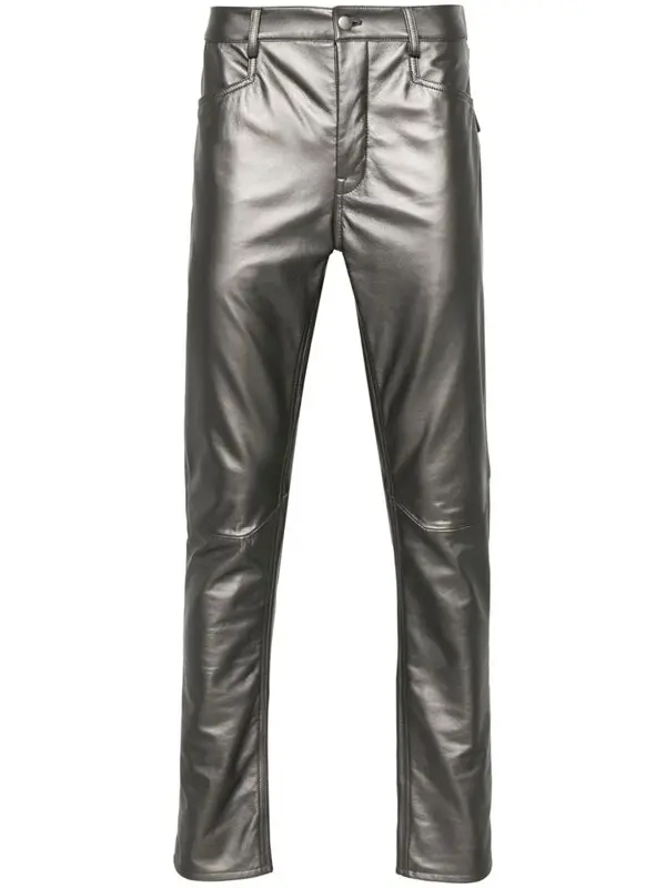 Rick Owens Leather Tapered Trousers