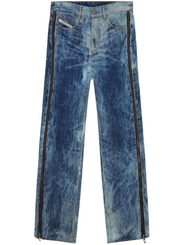 Diesel D-Rise Straight Jeans In Blue - 30% Off | Editorialist
