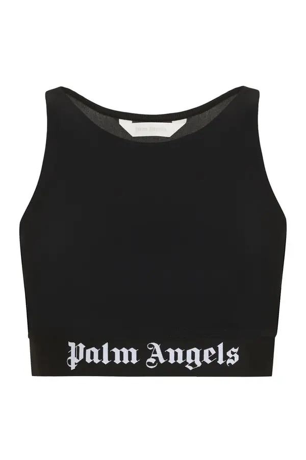 Palm Angels Technical Fabric Crop Top