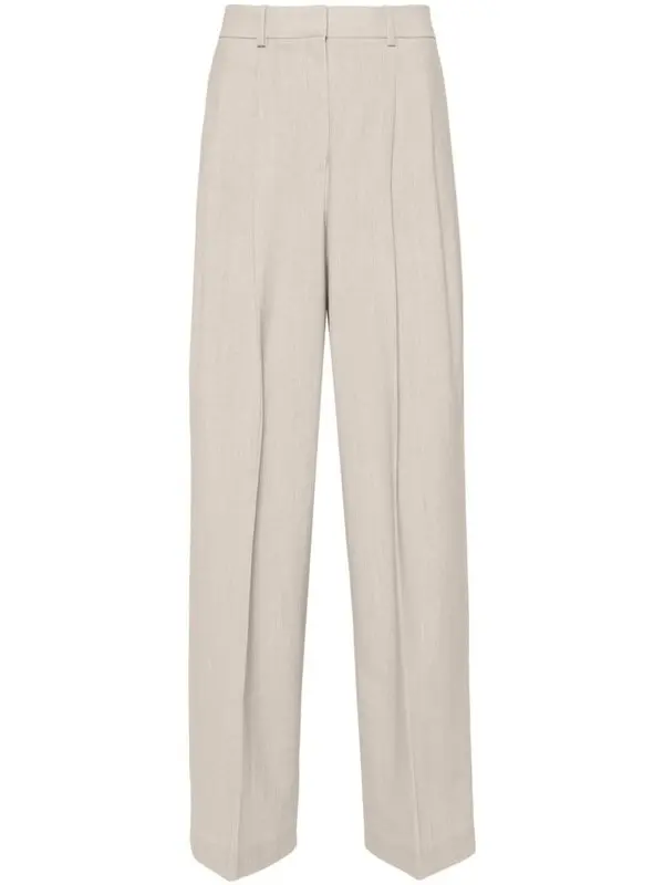 Theory Pleated Wide Leg Trousers