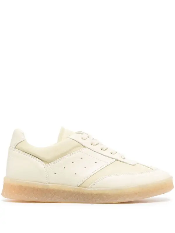 MAISON MARGIELA Numbers-patch Leather Sneakers