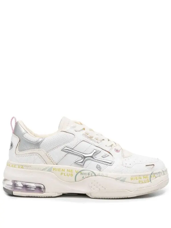 Premiata Drake Leather Sneakers - White