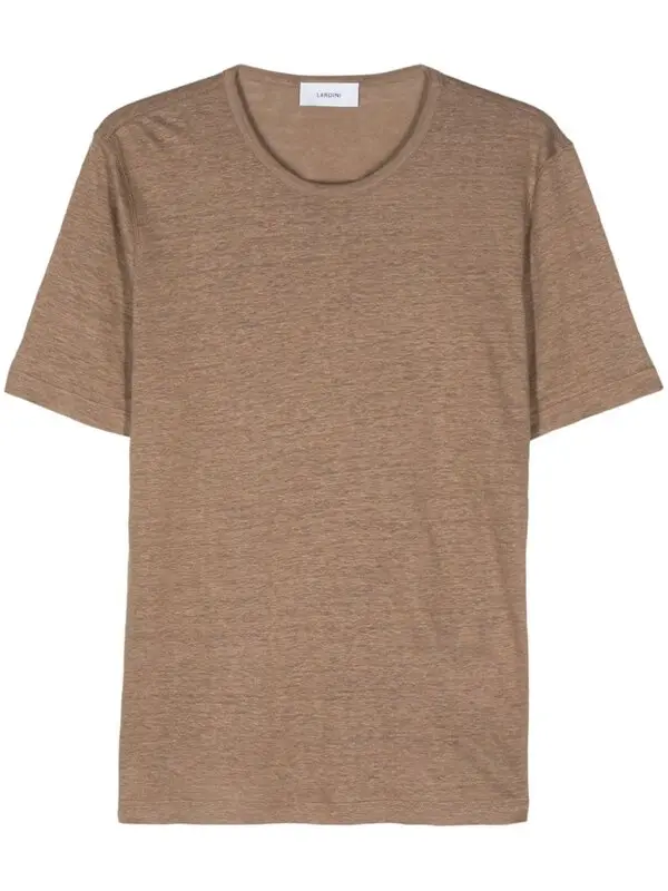 LARDINI Mélange Linen T-shirt