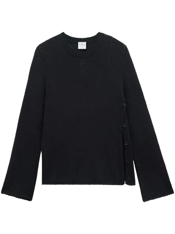 COURREGES Open-side Knit Jumper