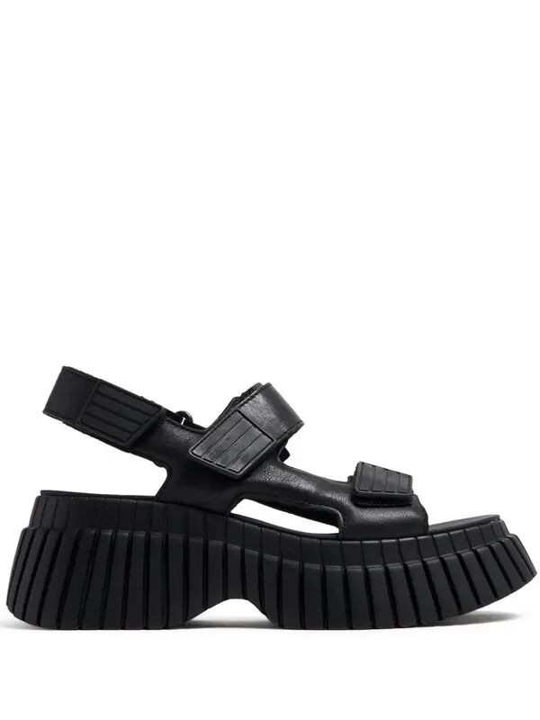 Camper Bcn Platform Sandals - Black