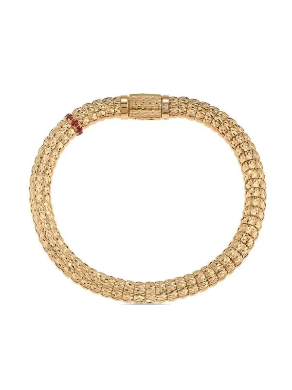 OFFICINA BERNARDI 18kt Yellow Ruby And Diamond Bracelet