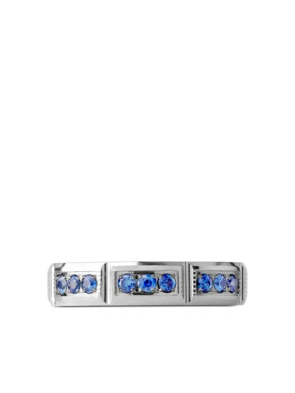 OFFICINA BERNARDI 18kt White Gold Lumen Sapphire Ring - Silver