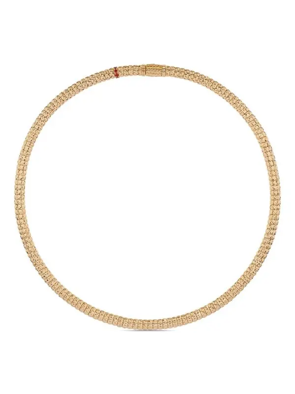 OFFICINA BERNARDI 18kt Yellow Enigma Ruby And Diamond Necklace
