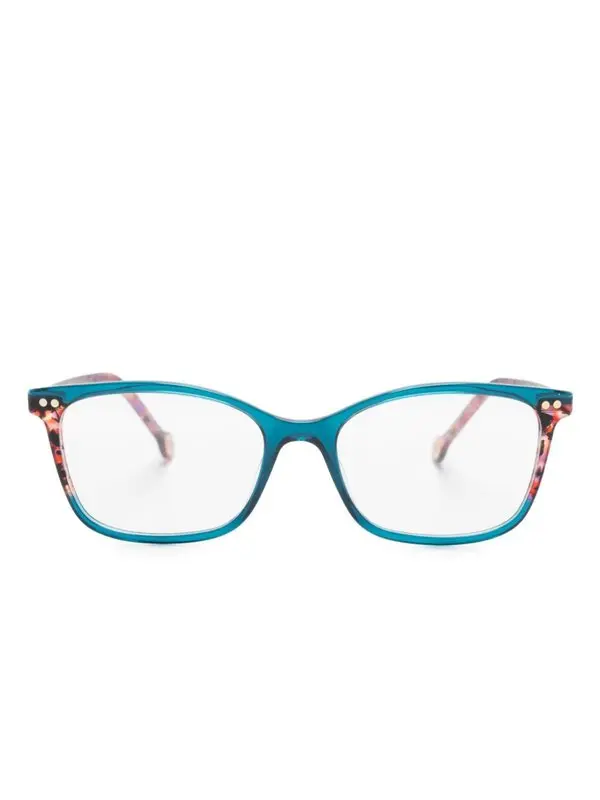 Carolina Herrera Logo-engraved Square-frame Glasses