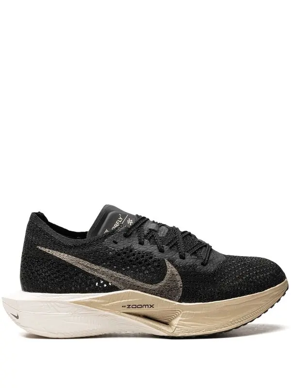 Nike Zoomx Vaporfly Next% 3 Metallic Gold Sneakers - Black